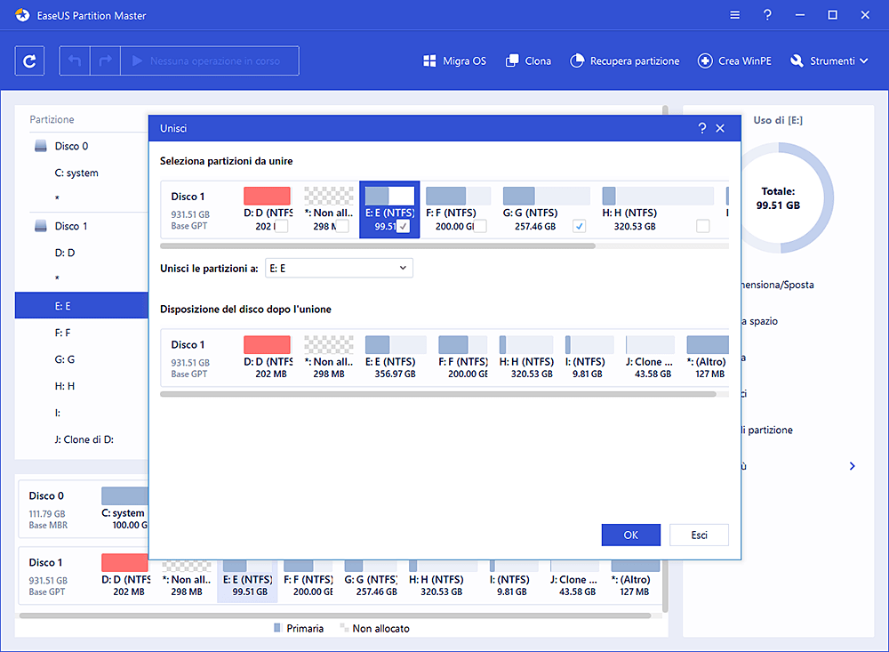 Software gratuito di gestione delle partizioni per ridimensionare le ...